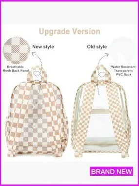 Bags | Clear Mini Backpack Stadium Approved Transparent See Through Bag ...